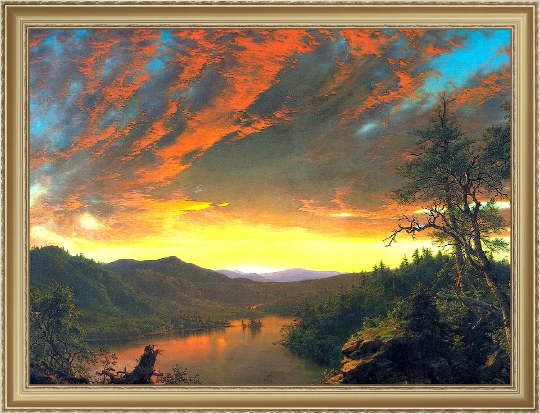 Frederic E Church, Twilight in the Wilderness, 1860 - A4 Reproduction ...
