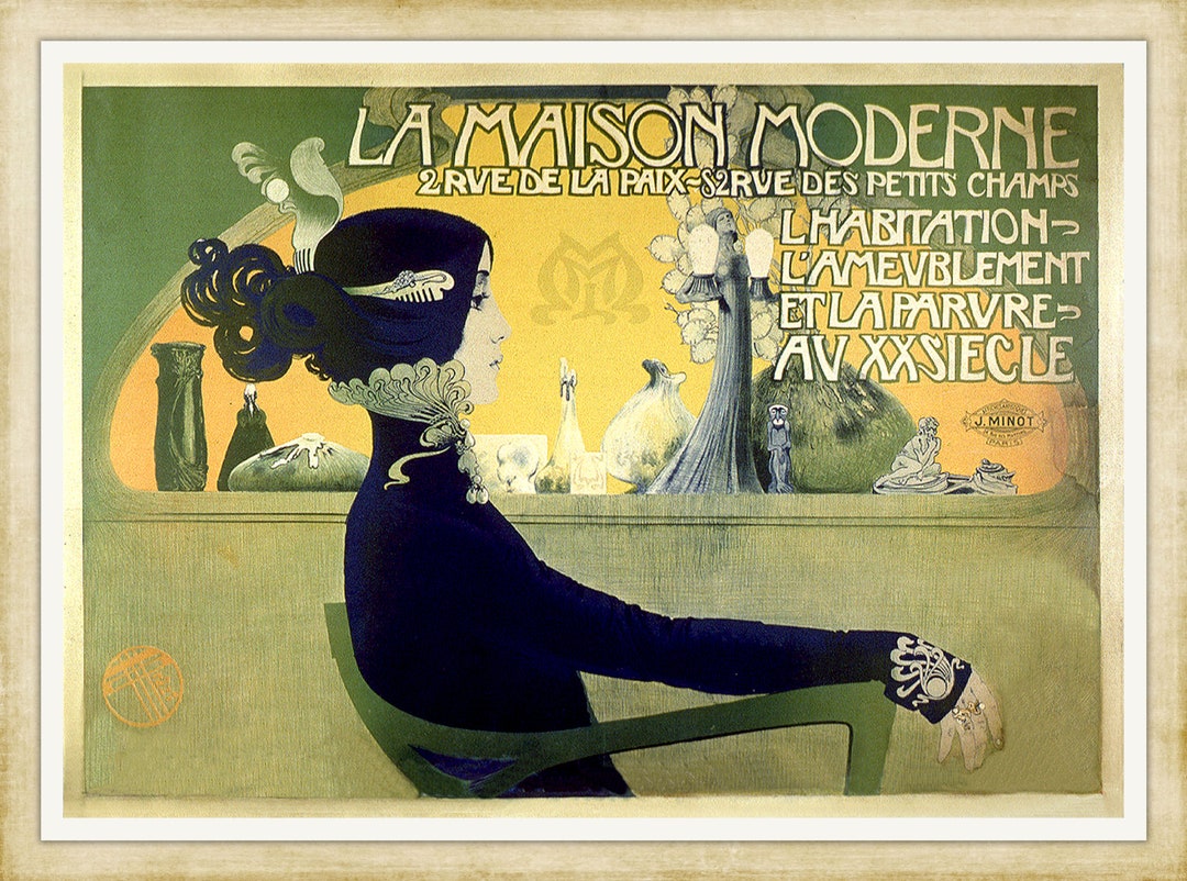 Manuel Orazi - La Maison Moderene, 1905 - A4 / Heavyweight Art Paper ...