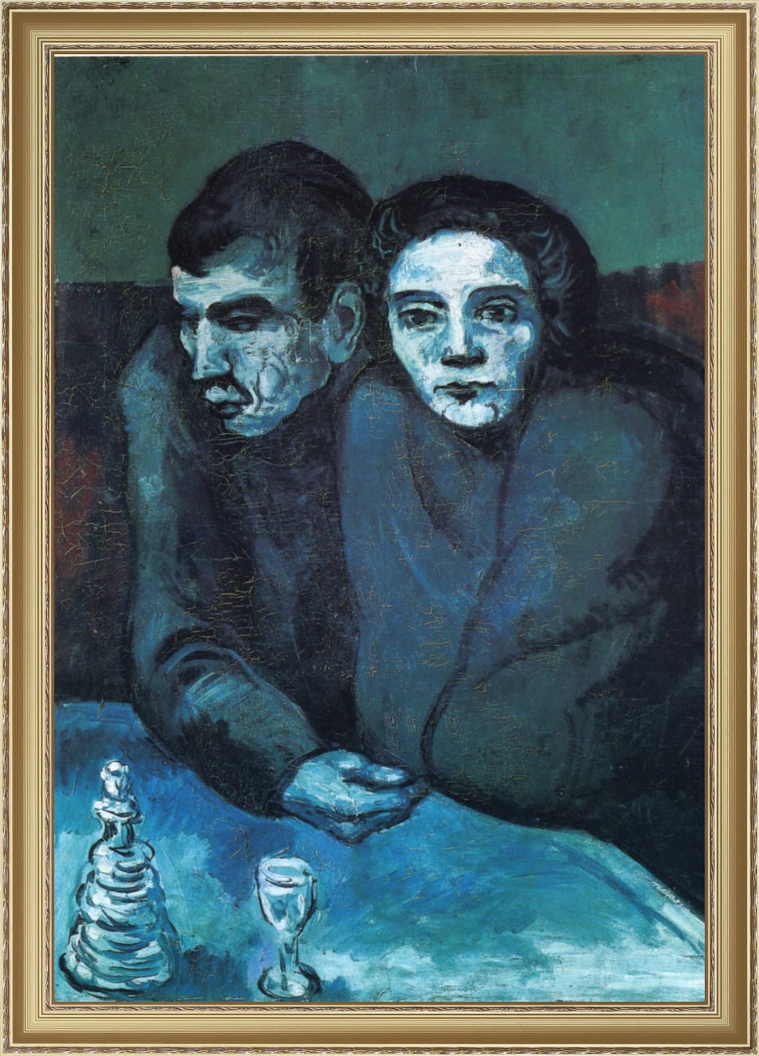 Pablo Picasso, Couple Au Cafe, 1903, A4 / A3 Reproduction Fine Art ...
