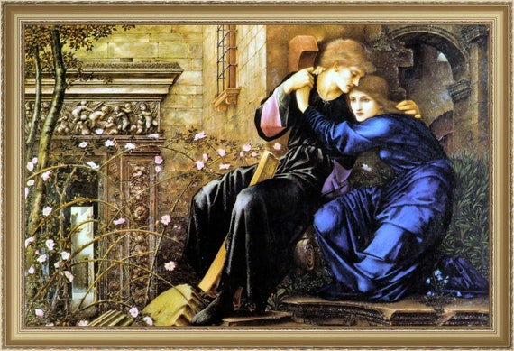 Edward Burne-jones Love Among the Ruins 1894 A4 - Etsy
