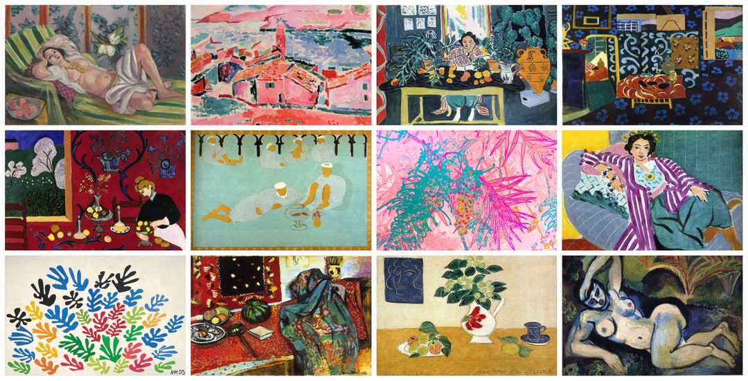 12 X Henri Matisse Postcards III a Set of 12 Reproduction Art Postcards ...