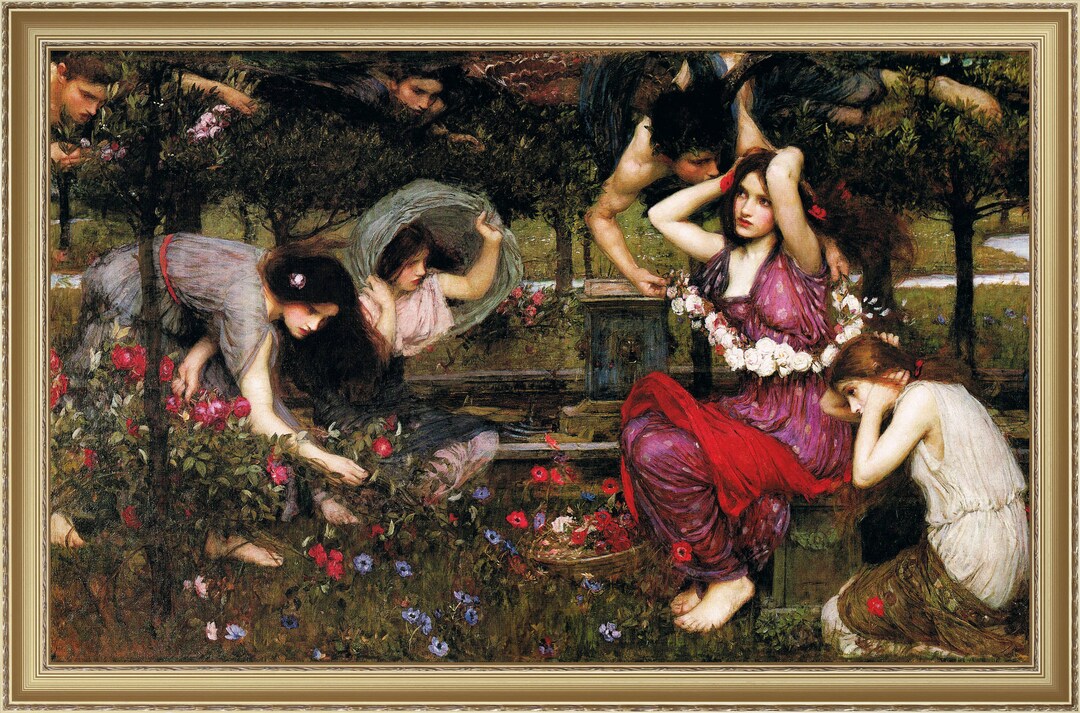 Flora and the Zephyrs JW Waterhouse 1897 A3 A4 / A3 - Etsy