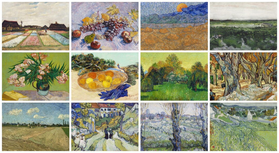 12 X Vincent Van Gogh Postcards (series 3) – a Set of 12 Reproduction ...