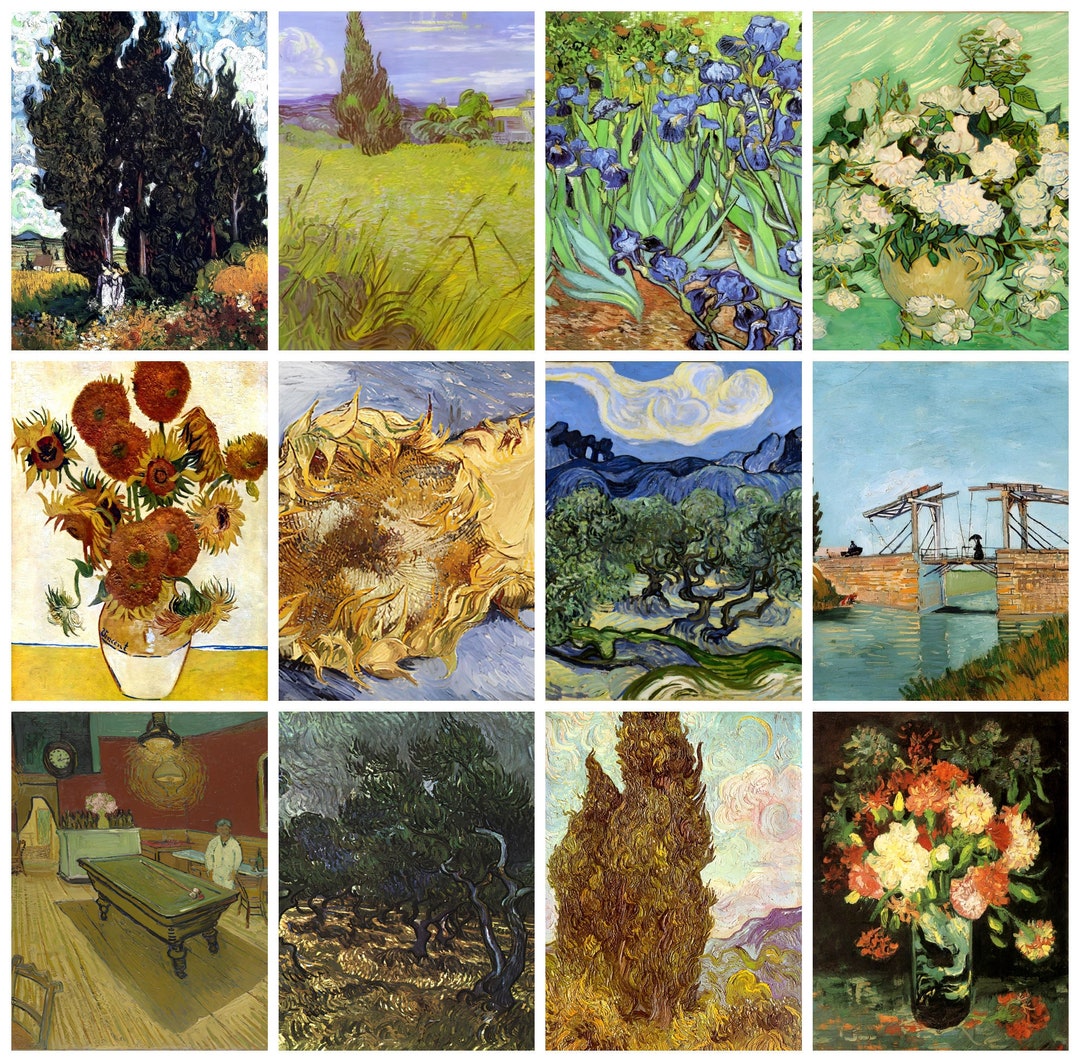 12 X Vincent Van Gogh Postcards (series 2) – a Set of 12 Reproduction ...