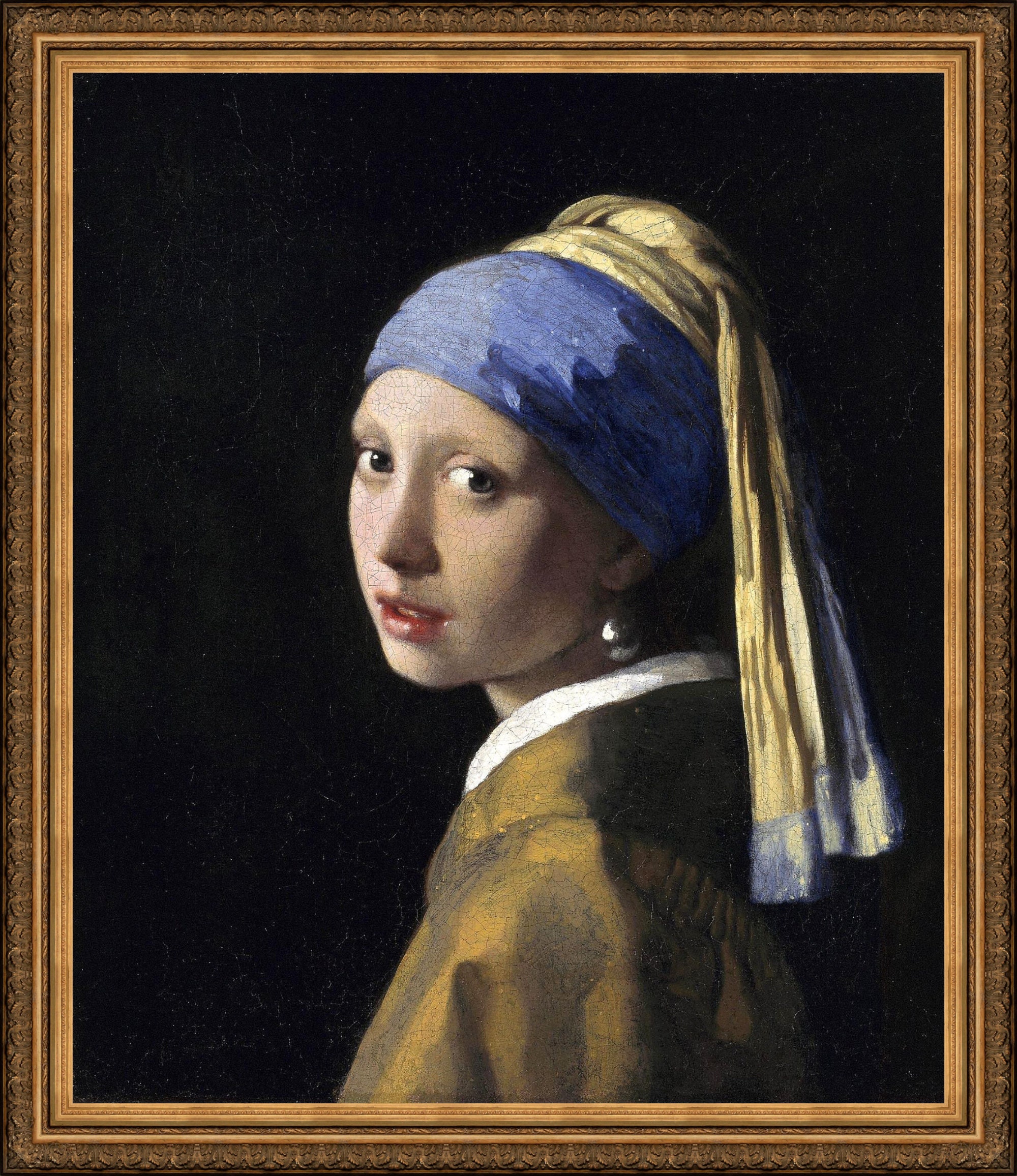 Girl with a Pearl Earring 1665 Vermeer A4 / A3 | Etsy