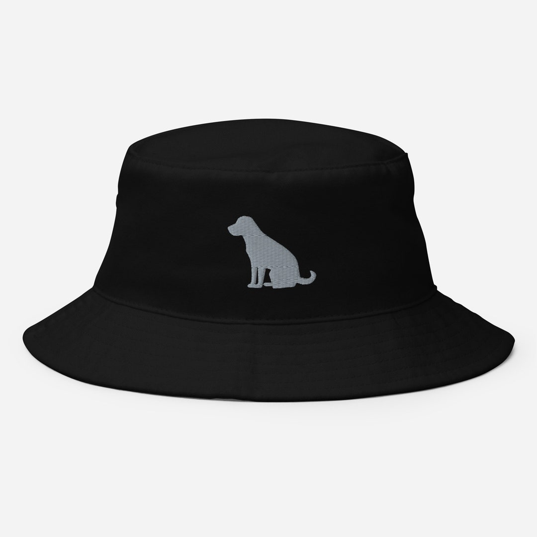 Lab Bucket Hat, Labrador Retriever Hat, Embroidered Lab Sitting Hat ...