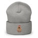 Capybara Beanie, Full Color Embroidered Unisex Cuffed Beanie, Capybara ...