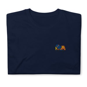 Concrete Mixer Construction Shirt, Embroidered Short-sleeve Unisex T ...