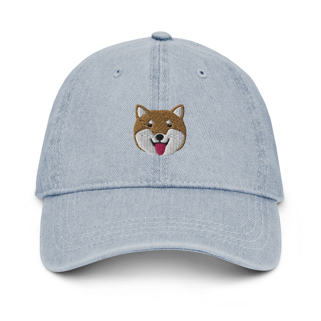Shiba Inu Hat, Embroidered Unisex Denim Hat, Shiba Inu Gift, SHIB Gift ...