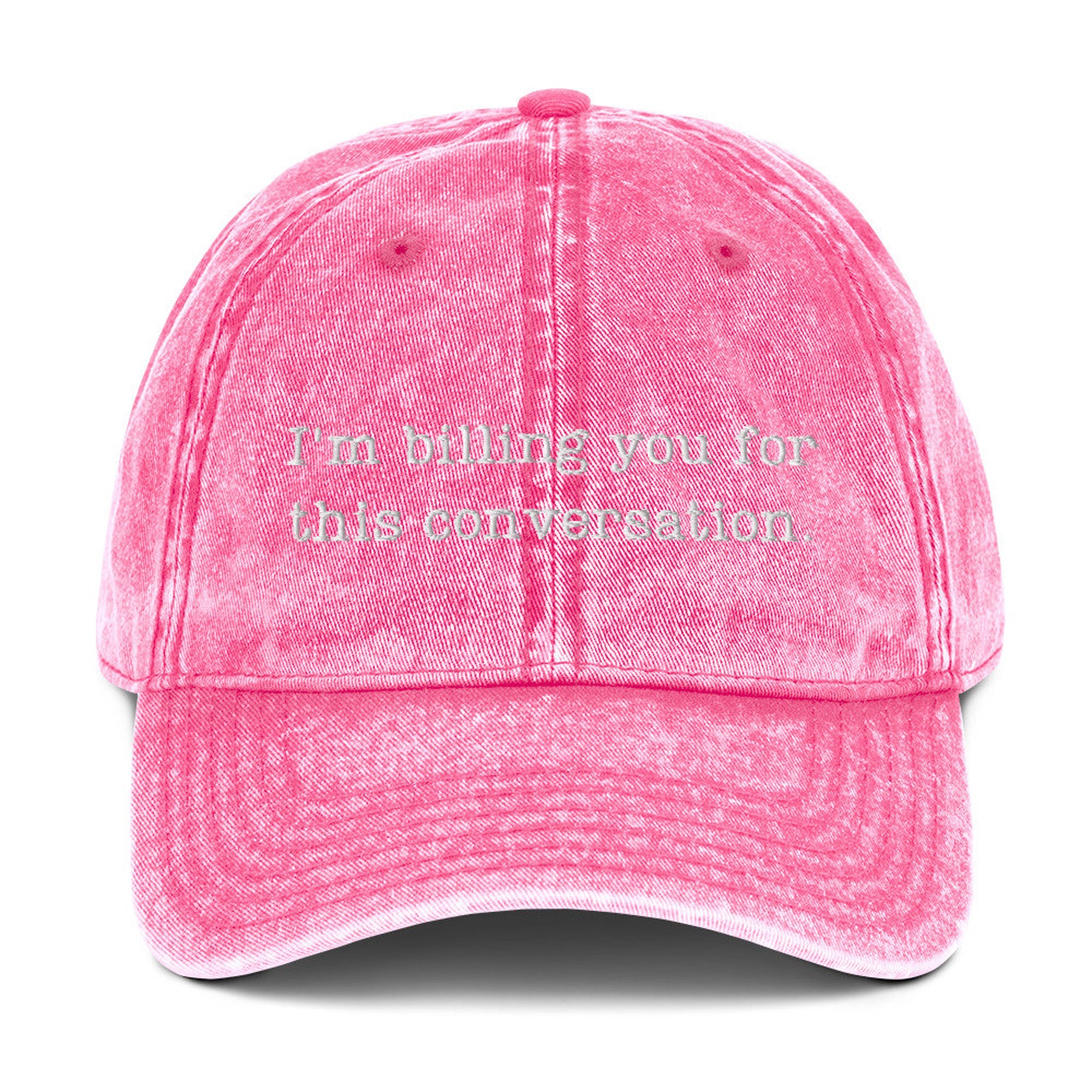 I'm Billing You for This Conversation Hat, Embroidered Vintage Hat ...
