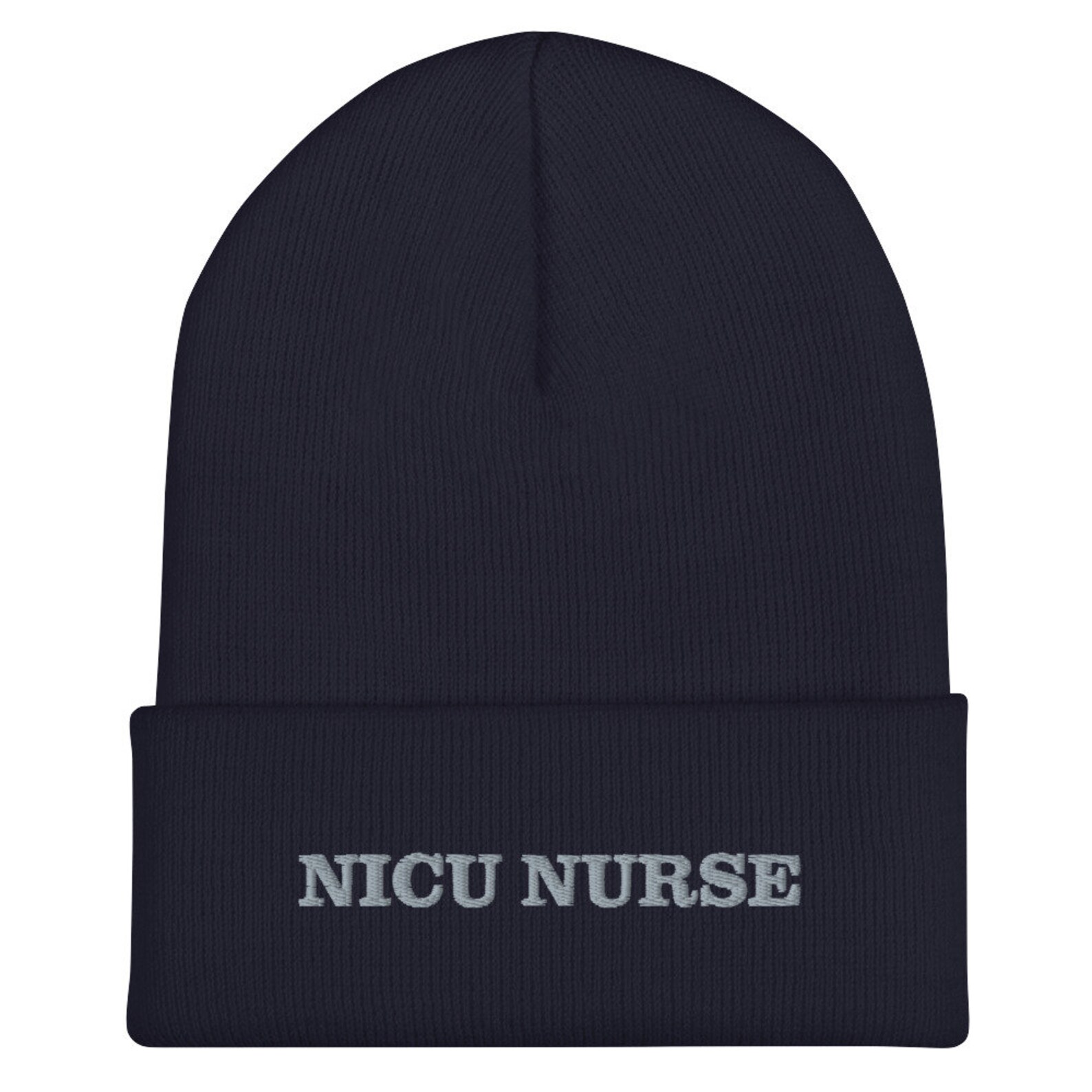 NICU Nurse Beanie, Embroidered Unisex Cuffed Beanie, Nicu Nurse Hat ...