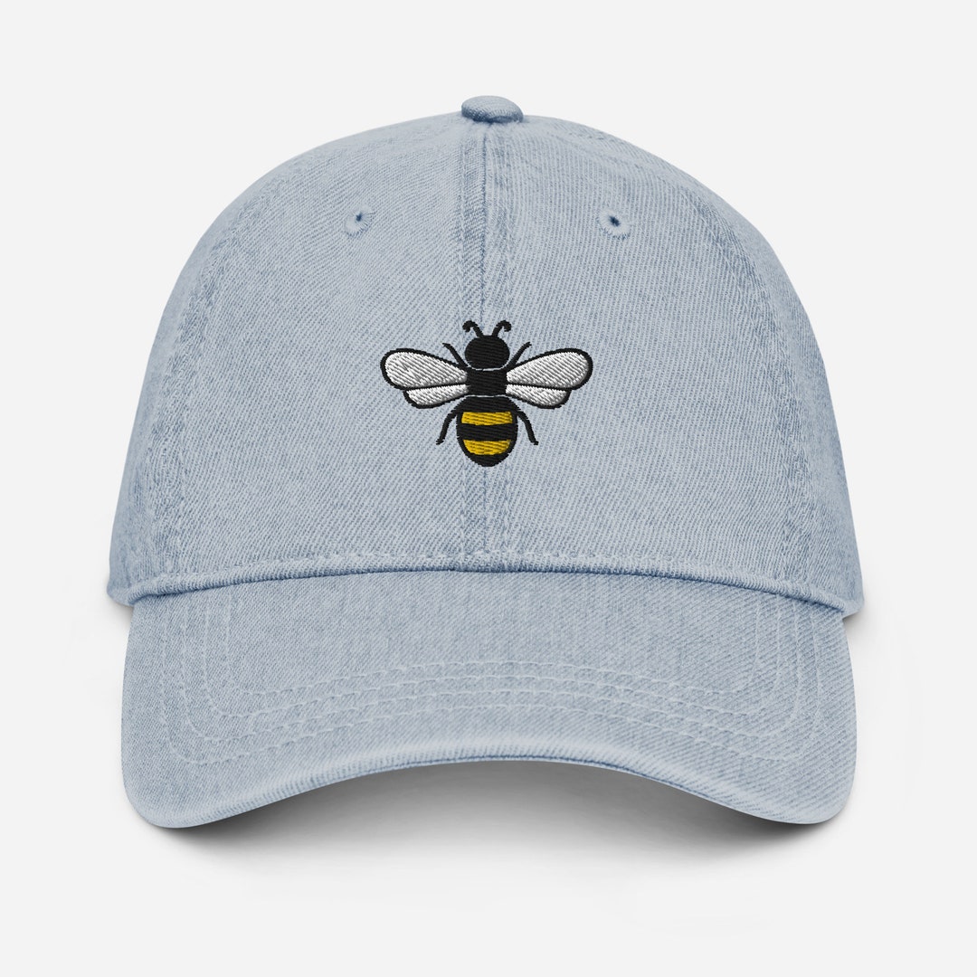 Bee Denim Hat, Embroidered Bee Hat, Bee Hats for Women, for Men, Bee ...
