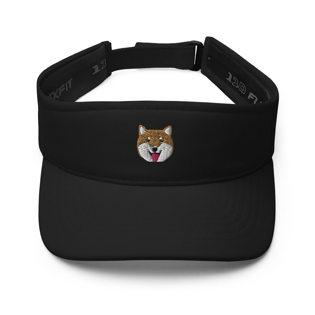 Shiba Inu Hat, Shiba Inu Face, Embroidered Unisex Visor Hat, Shiba Inu ...