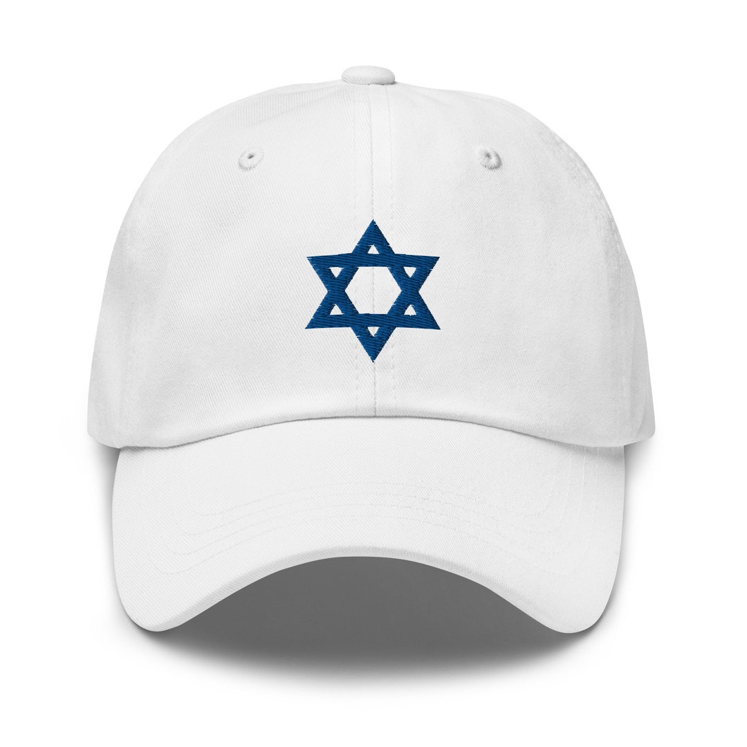 Star of David Hat, Royal Embroidered Unisex Baseball Hat, Star of David ...