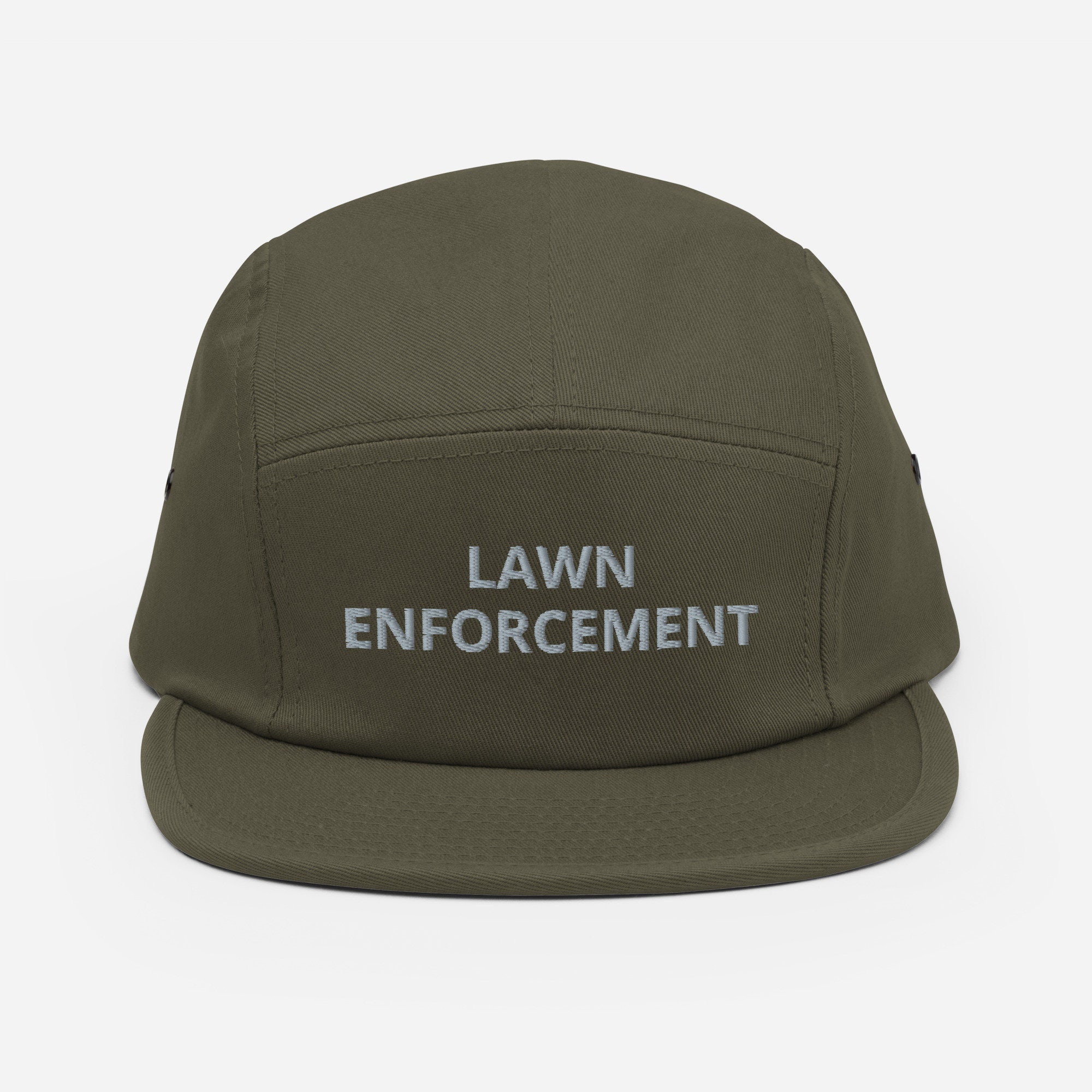 Lawn Enforcement Hat 5 Panel, Embroidered Bucket Hat, Gardening Hat ...
