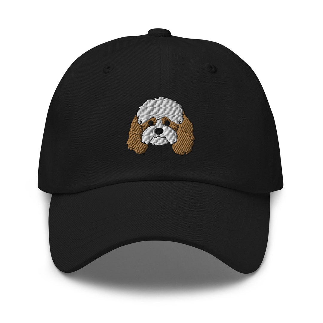Cavapoo Hat, Cavachon Hat, Embroidered Cavapoo, Cavachon With White Top ...