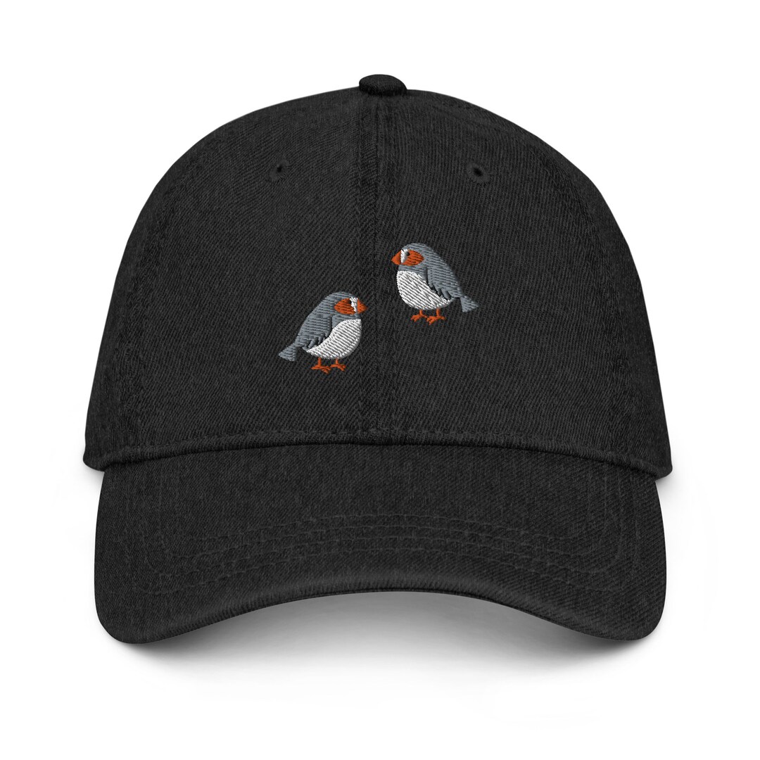 Finches Hat, Finches Bird Hat, Embroidered Unisex Denim Hat, Finches ...