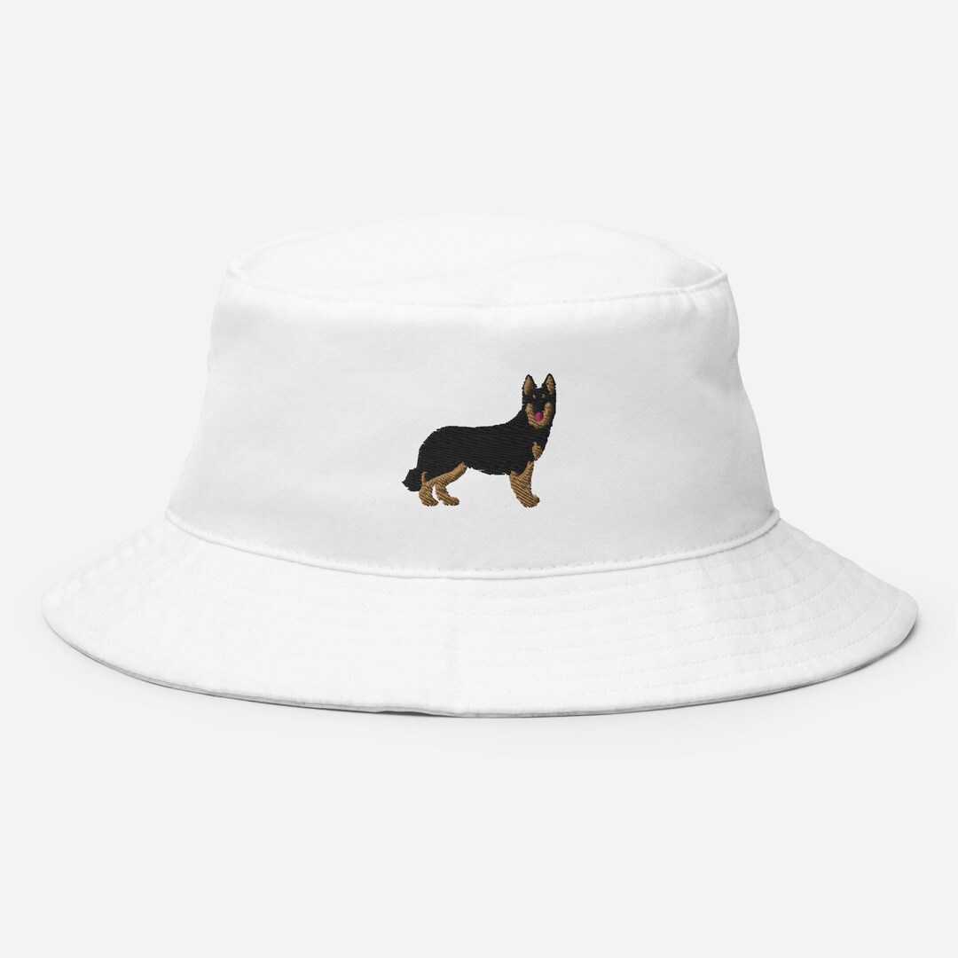 German Shepherd Bucket Hat, German Shepherd Hat, Embroidered Unisex ...
