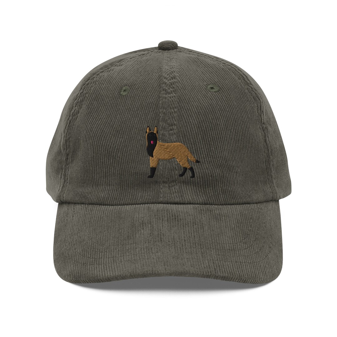 Belgian Malinois Hat, Colored Malinois Hat, Embroidered Unisex Corduroy ...