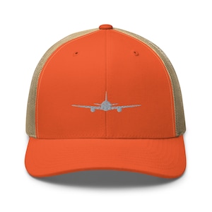 Airplane Trucker Hat, Embroidered Unisex Hat, Airplane Gifts, Pilot Hat ...