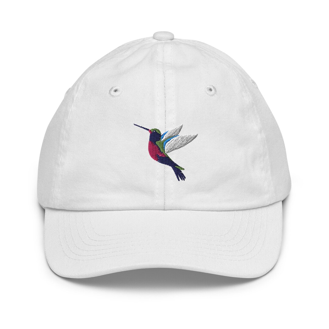 Hummingbird Kids Hat, Embroidered Unisex Youth Baseball Cap, Bird Gifts ...