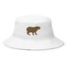 Capybara Bucket Hat, Capybara Hat, Embroidered Unisex Bucket Hat ...
