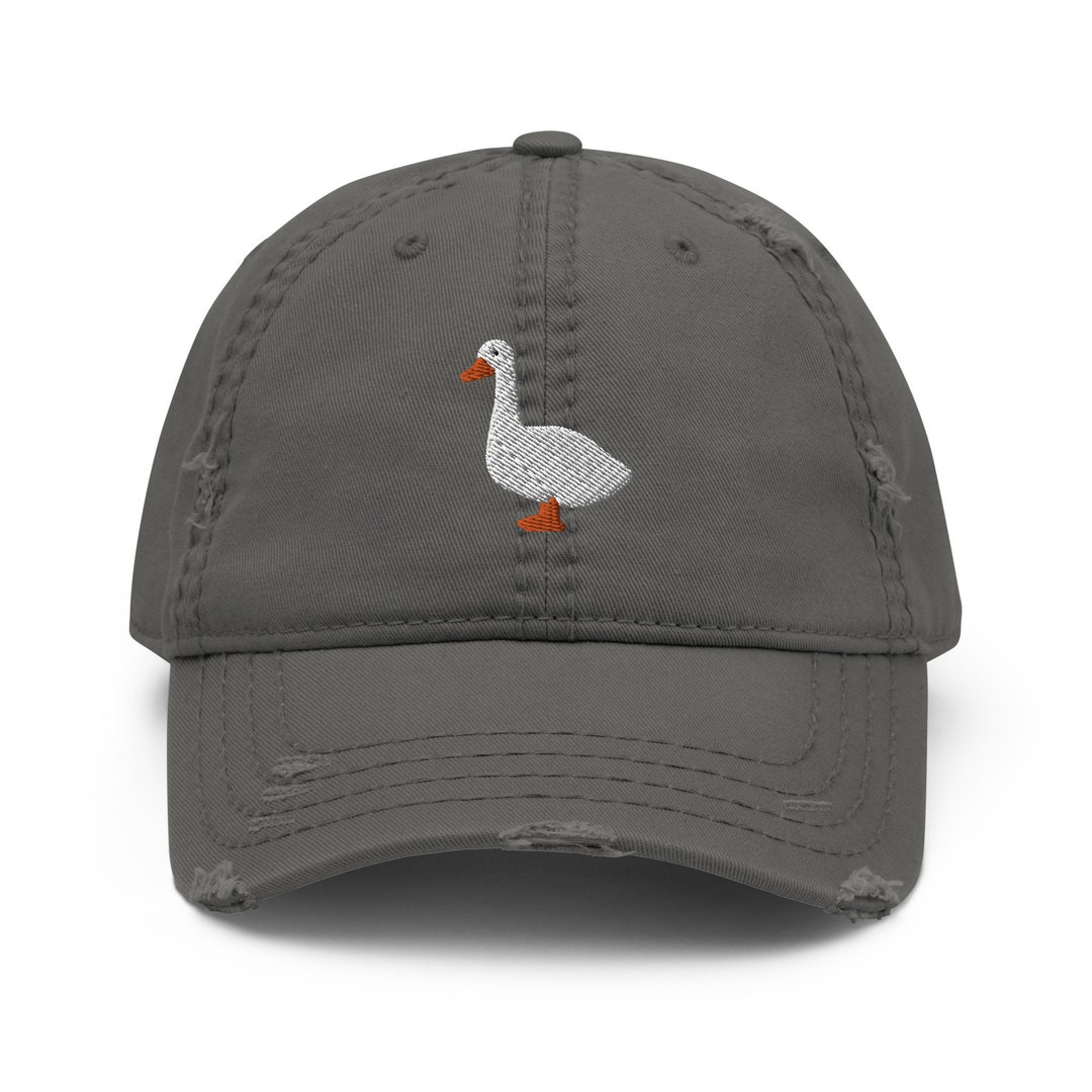 Goose Hat, Embroidered Unisex Distressed Dad Hats, Goose Gifts, Goose ...