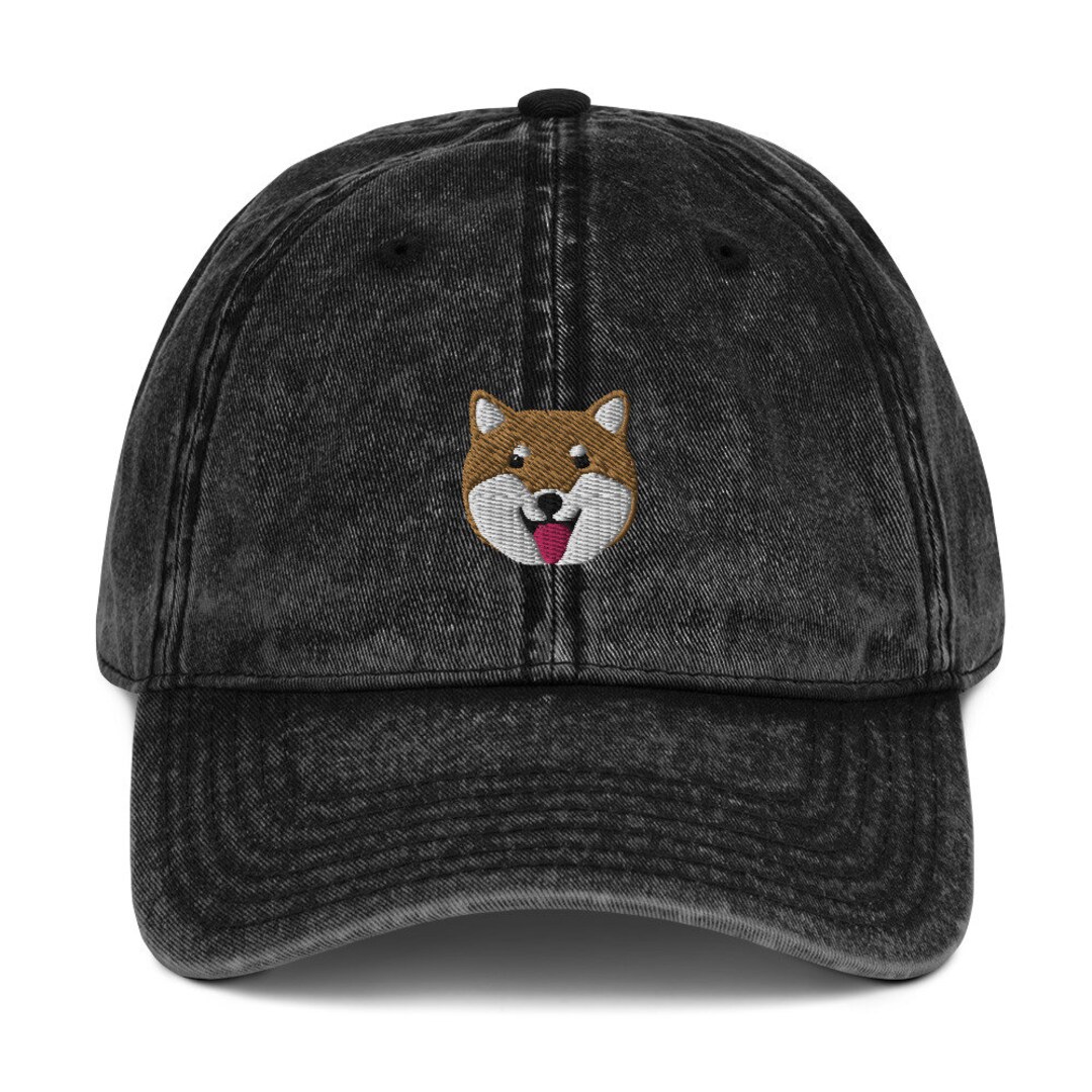 Shiba Inu Hat, Shiba Inu Face, Embroidered Unisex Vintage Hat, Shiba ...