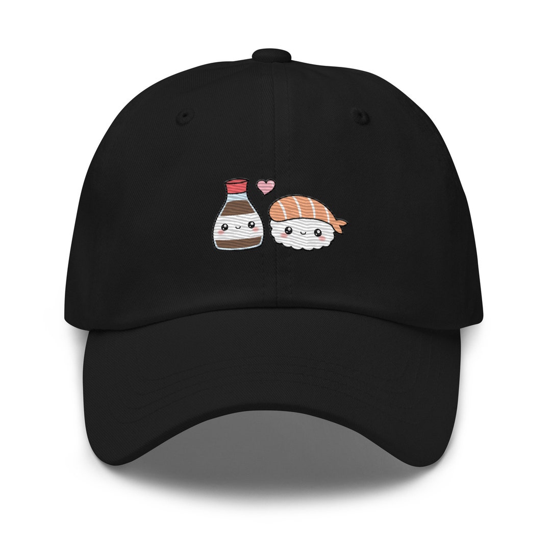 Kawaii Sushi Hat, Sushi Hat, Full Color Embroidered Unisex Baseball Hat ...