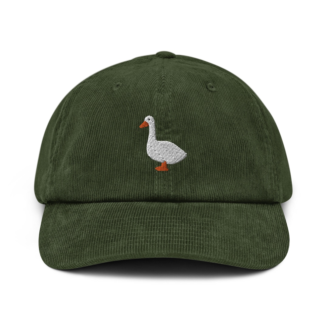Goose Hat, Embroidered Unisex Corduroy Hat for Adults, Goose Gifts ...