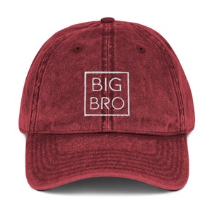 Big Bro Hat, Embroidered Vintage Hat, Baseball Hat, Brother Hat ...