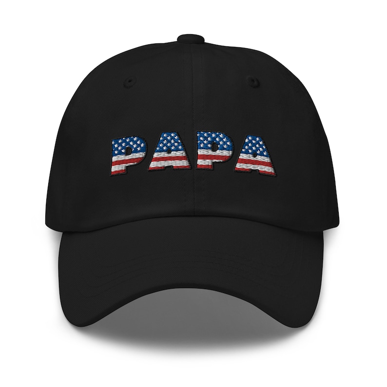 Papa Hat Embroidered American Flag Baseball Hat Grandpa Hat - Etsy