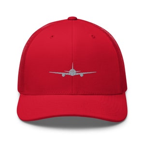 Airplane Trucker Hat, Embroidered Unisex Hat, Airplane Gifts, Pilot Hat ...