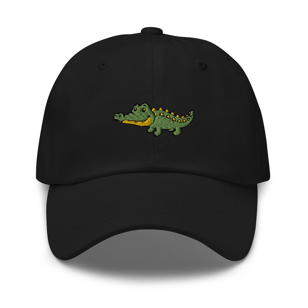 Crocodile Hat, Kawaii Crocodile Hat, Embroidered Unisex Baseball Hat ...