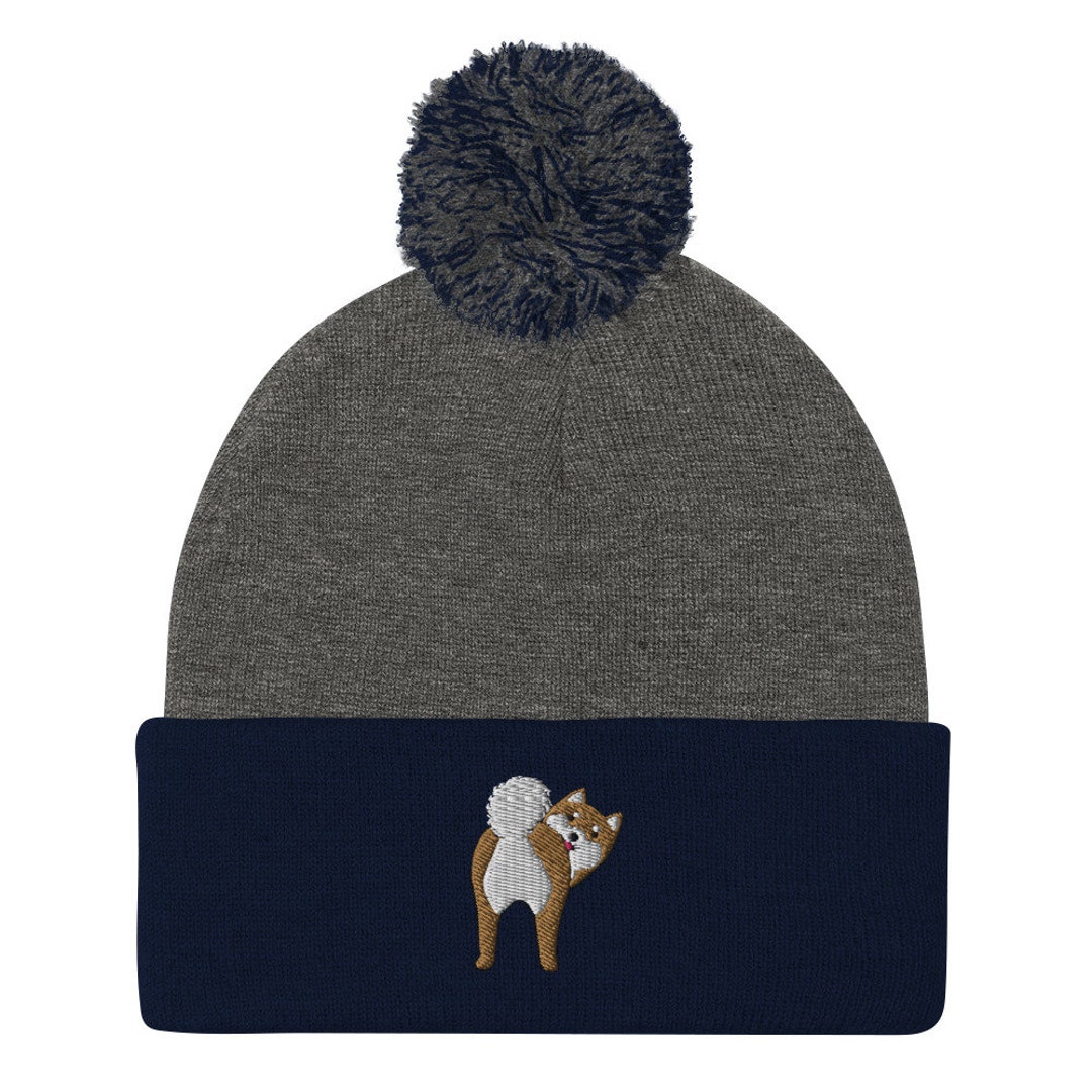 Shiba Inu Beanie, Funny Shiba Inu Hat, Embroidered Unisex Beanie Hat ...