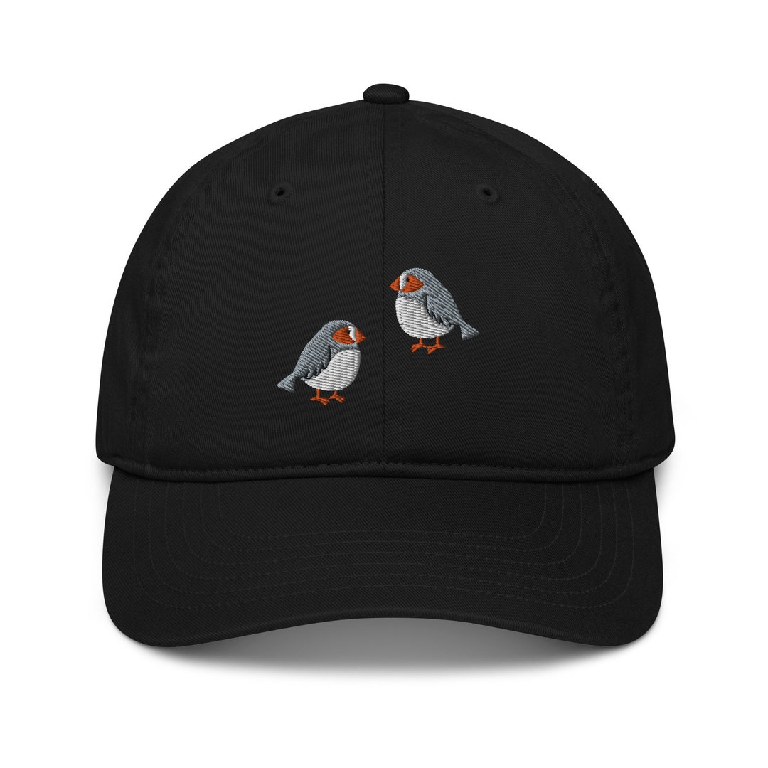 Finches Hat, Finches Bird Hat, Embroidered Unisex Organic Dad Hat ...