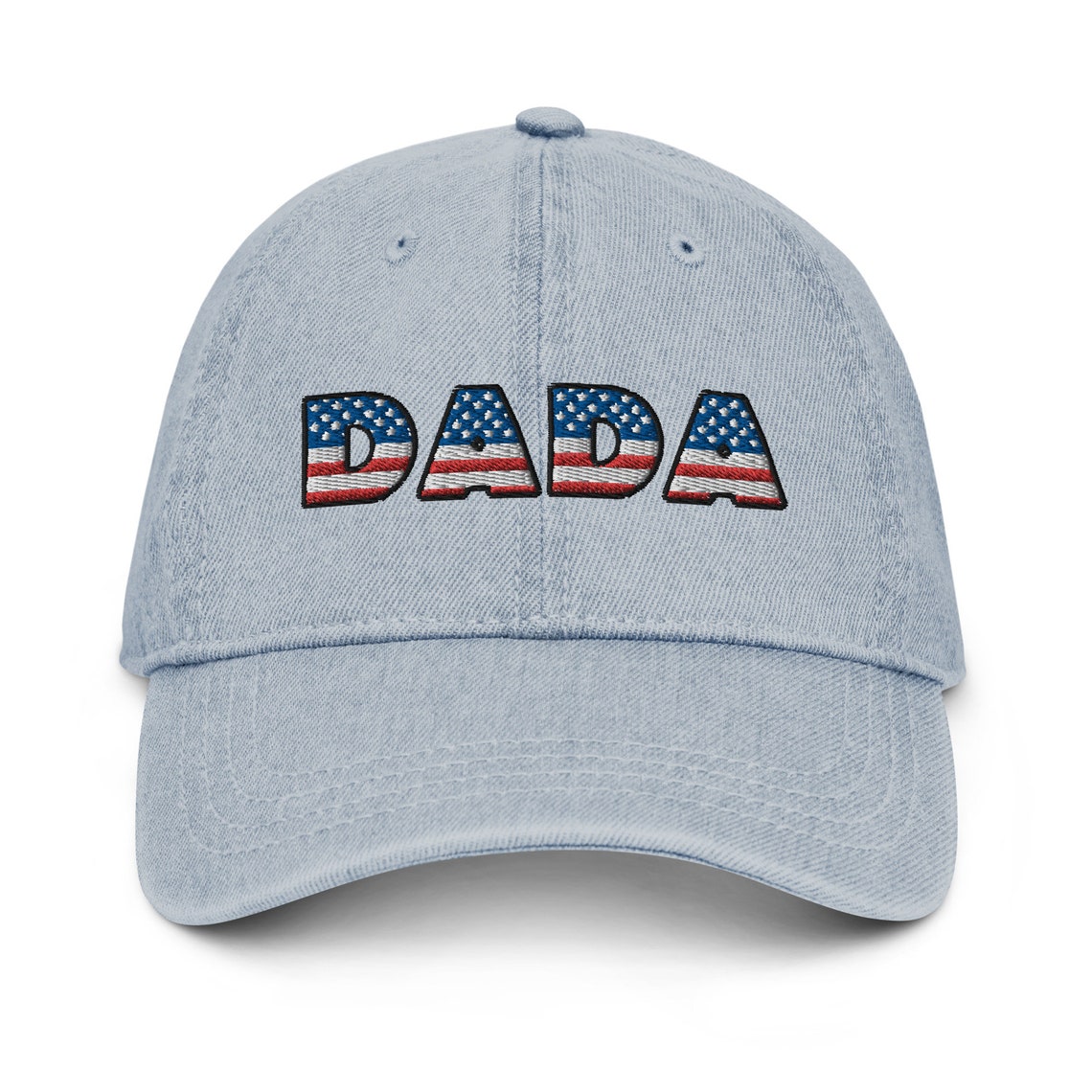 Dada Hat, Embroidered American Flag Denim Hat, Dada Gifts, Fathers Day ...