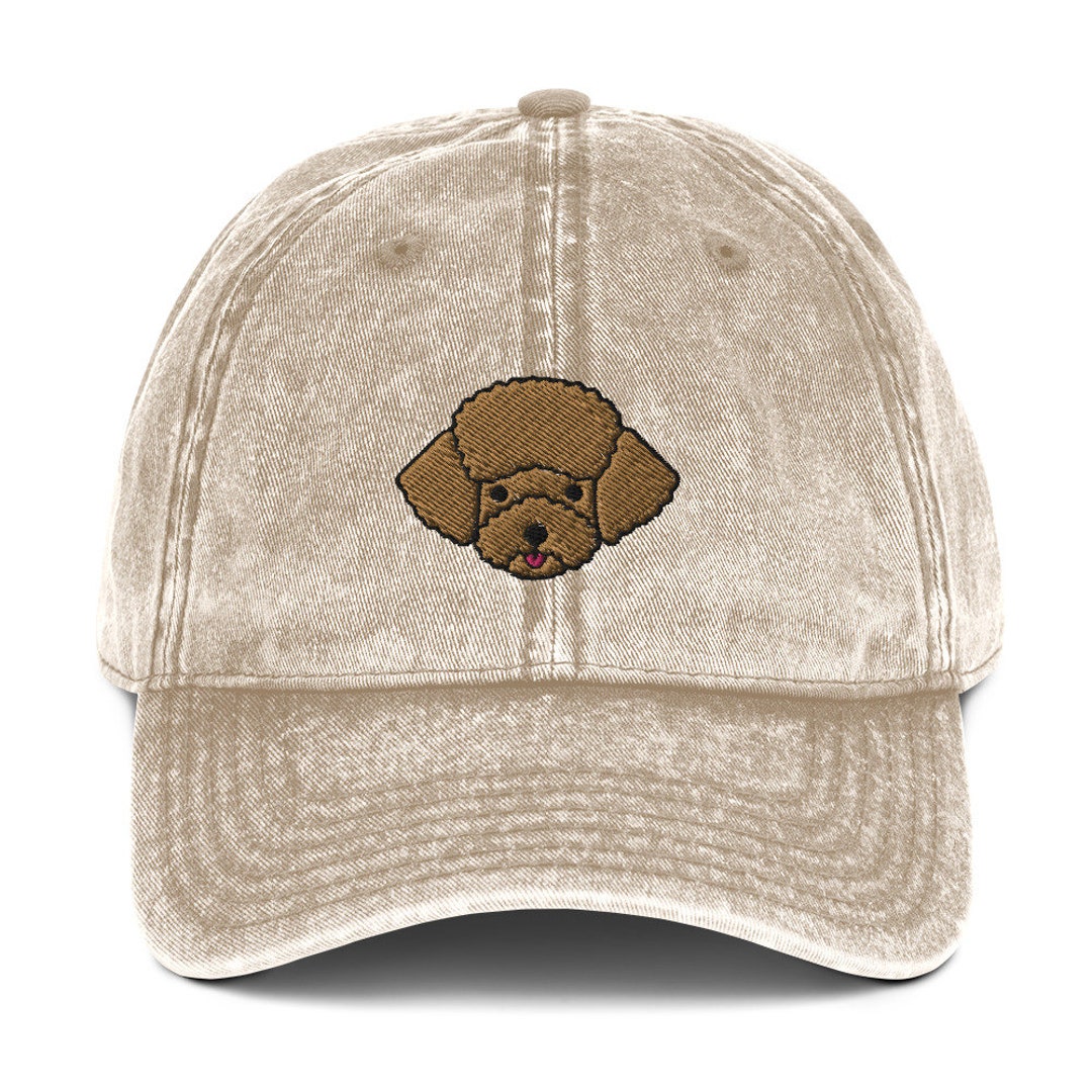 Poodle Hat, Embroidered Poodle Vintage Hat, Poodle Gift, Poodle Mom ...