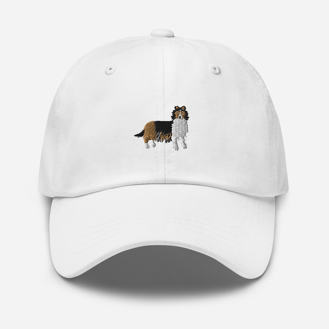 Sheltie Hat, Shetland Sheepdog Hat, Embroidered Unisex Hat, Sheltie ...