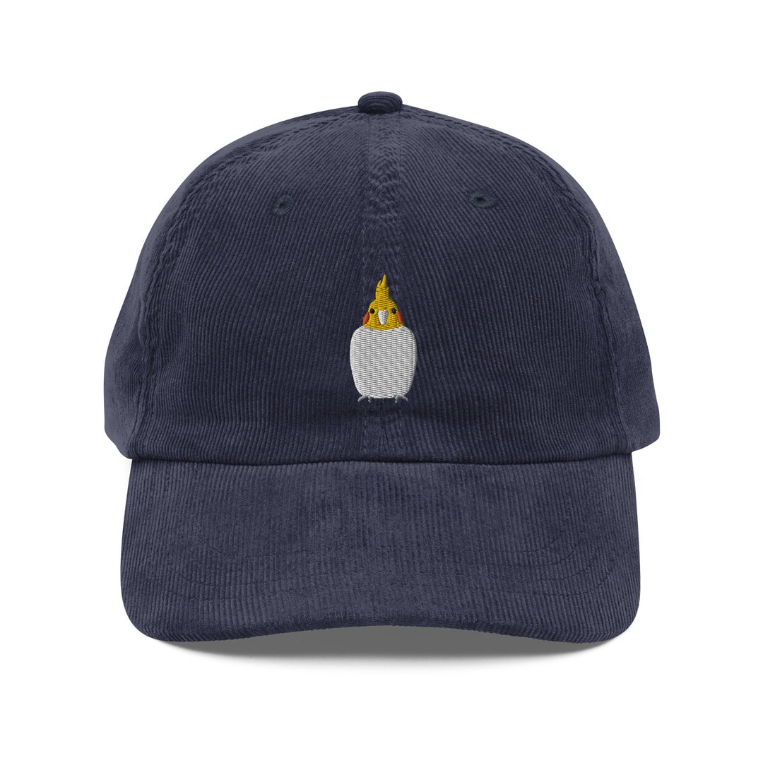 Cockatiel Corduroy Hat, Embroidered Unisex Hat, Cockatiel Gift ...
