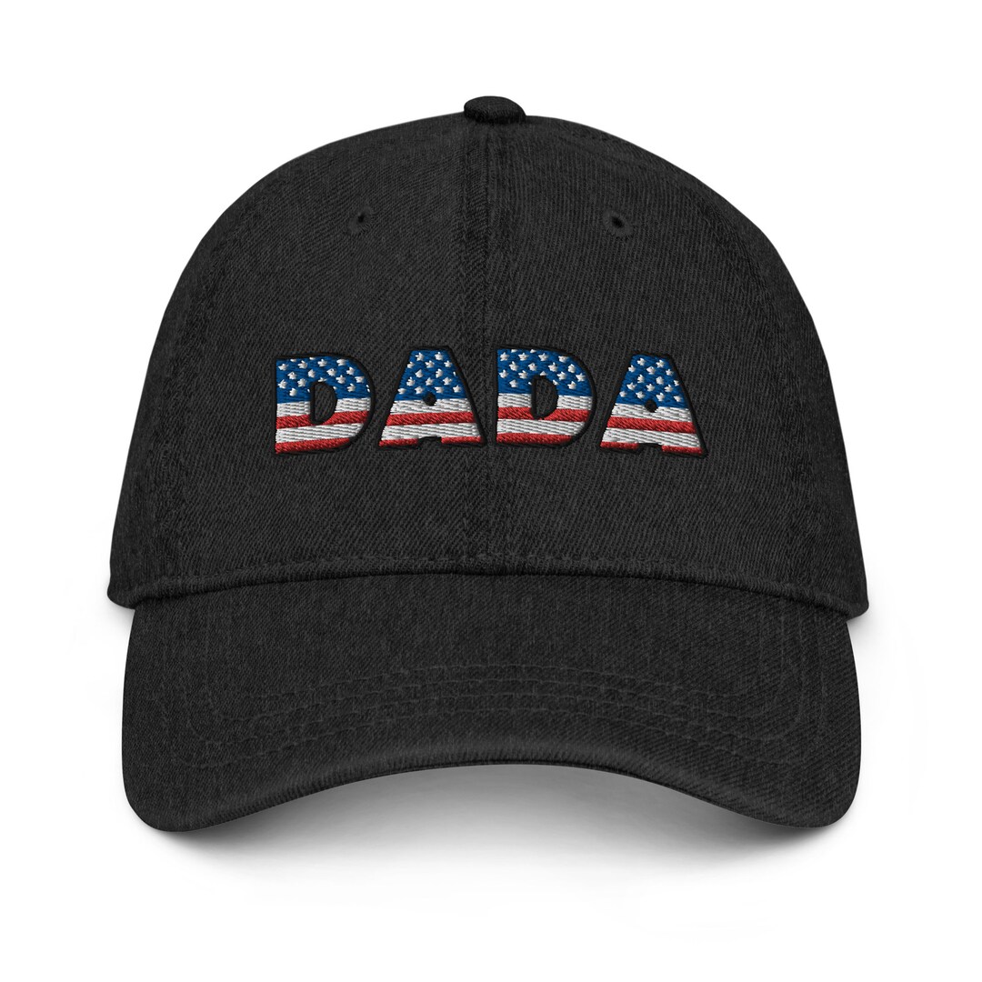 Dada Hat, Embroidered American Flag Denim Hat, Dada Gifts, Fathers Day ...