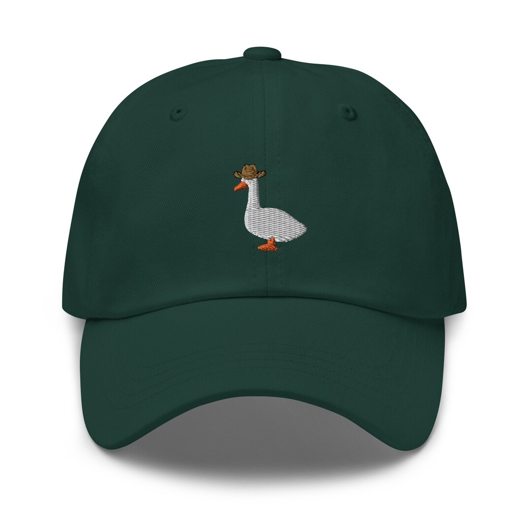 Goose Cowboy Hat, Funny Goose Hat, Embroidered Unisex Baseball Hat ...