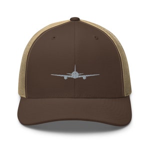 Airplane Trucker Hat, Embroidered Unisex Hat, Airplane Gifts, Pilot Hat ...