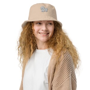 Bichon Frise Hat, Embroidered Unisex Organic Bucket Hat, Bichon Frise ...