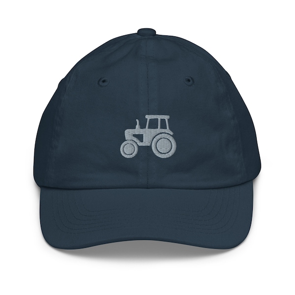 Embroidered Tractor Hat Kids - Etsy