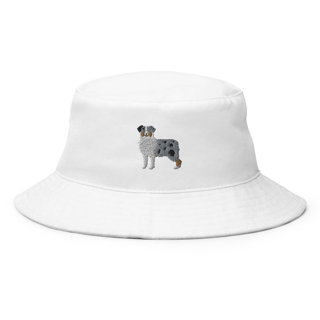 Australian Shepherd Hat, Aussie Mom Dad Hat, Embroidered Unisex Bucket ...