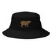 Capybara Bucket Hat, Capybara Hat, Embroidered Unisex Bucket Hat ...