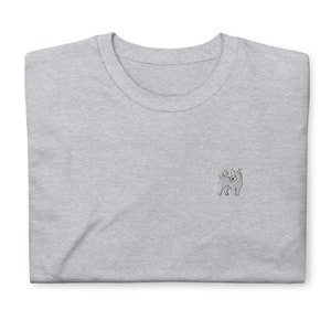 Korean Jindo Shirt, Embroidered Short-sleeve Unisex T-shirt, Korean ...