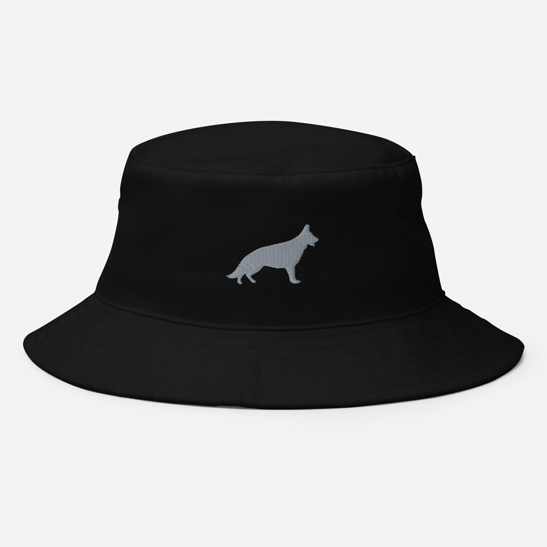 German Shepherd Bucket Hat, Embroidered Unisex Bucket Hat, German ...