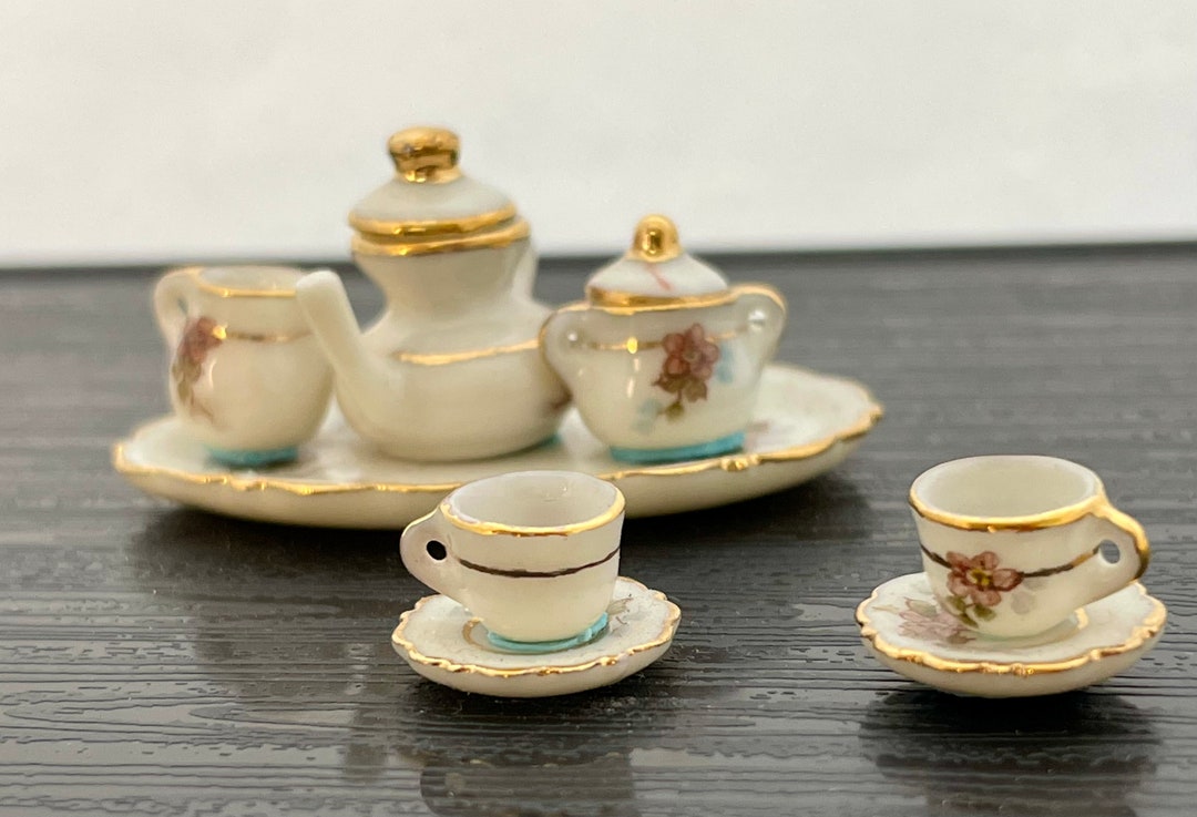 Miniature Tea Set by Nancy Duden Duden's Art Farm - Etsy